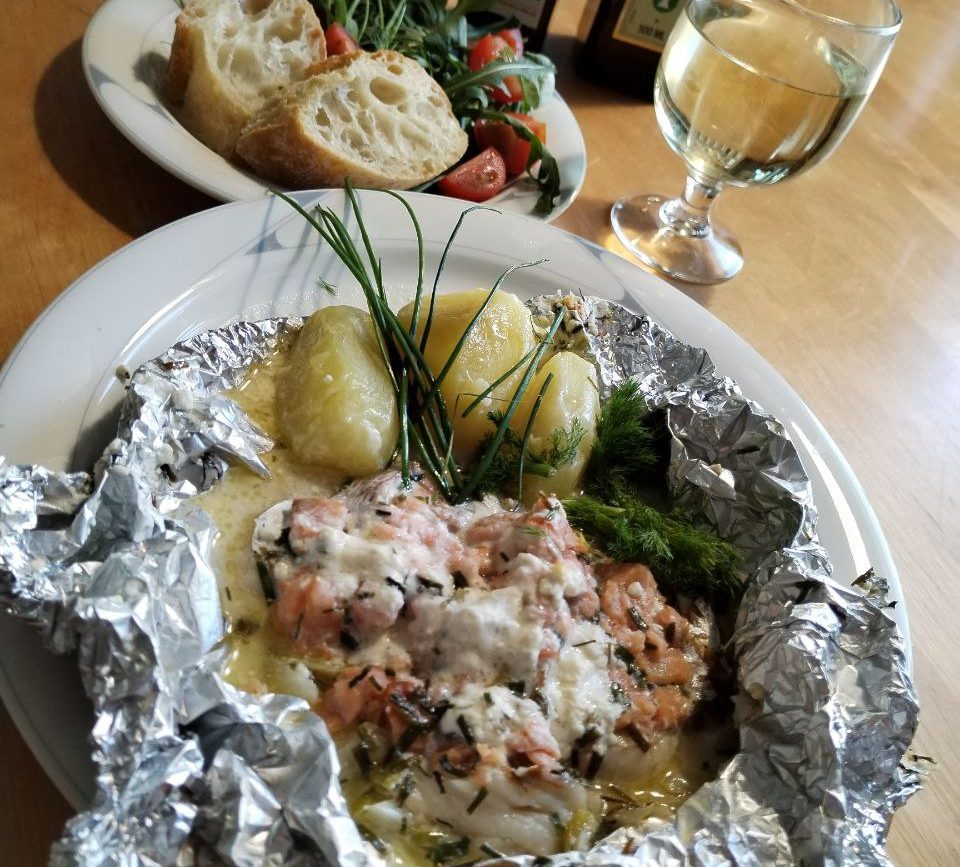 Kuhaa/ahventa ja fenkolia nyytissä - Kalaruoka