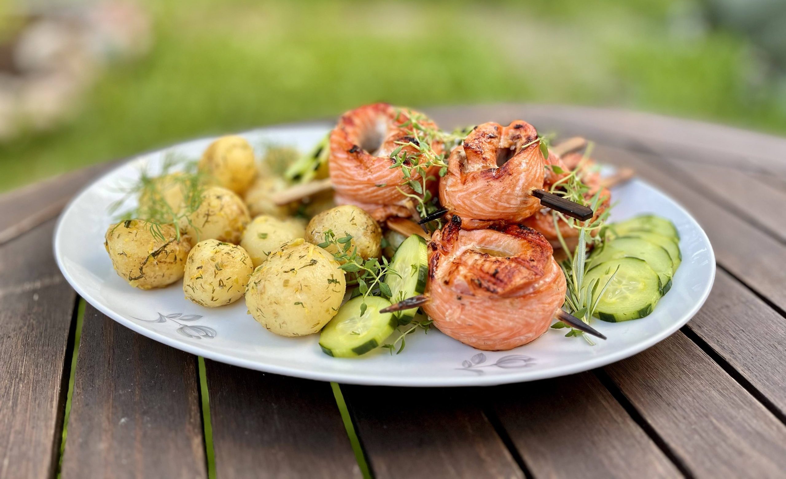 Grillatut kirjolohikierteet - Kalaruoka