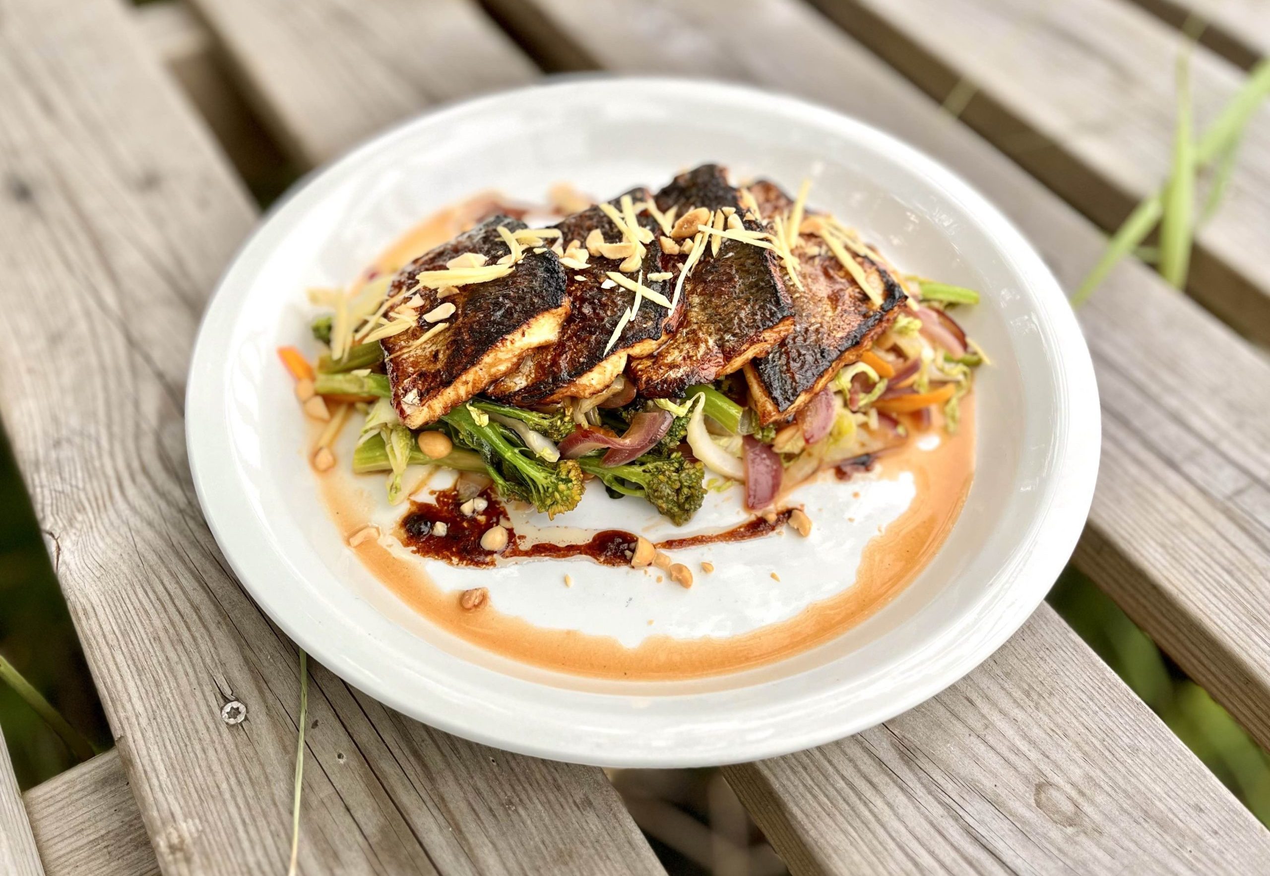 Misomarinoitua siikaa & pannuvihanneksia - Kalaruoka